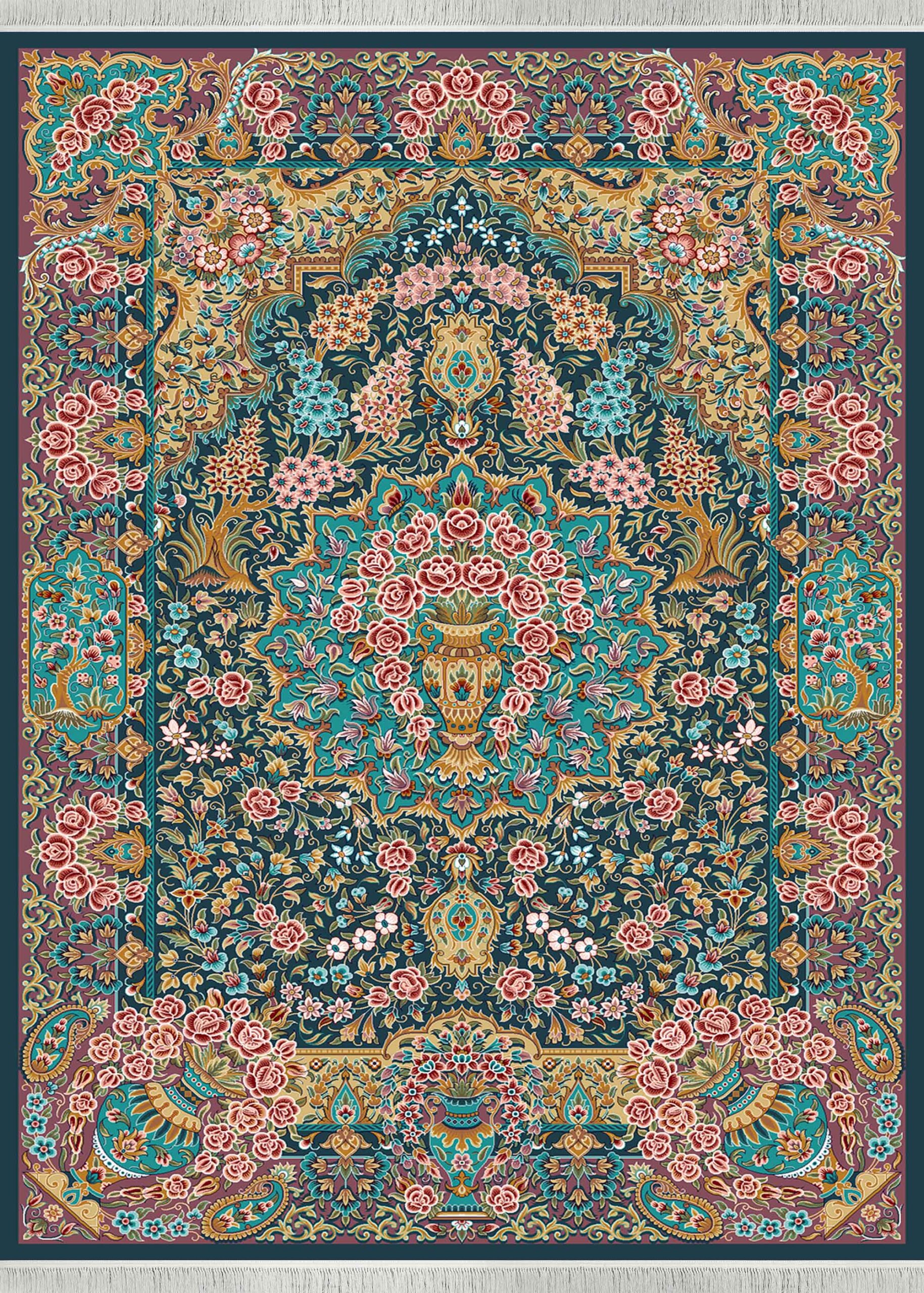 Mozhdeh Silk Persian Design Carpet | carpet world